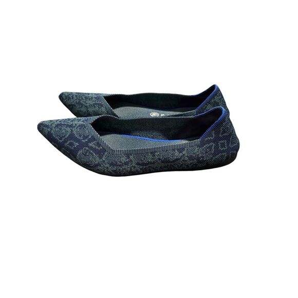 Rothy's | Shoes | Rothys Rare Emerald Blue Snake Print Pointed Toe ...